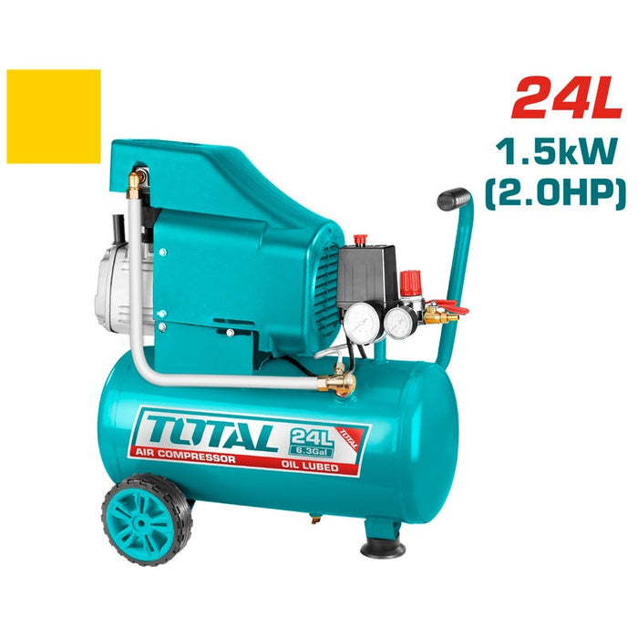 COMPRESOR AIRE HORIZONTAL 24L 2.0HP 116PSI 110-120V 60HZ SUPER TOTAL ...